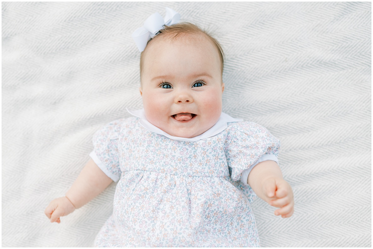 Baby Ella, Spartanburg SC Baby Milestone Session - Mallori Ma Photography